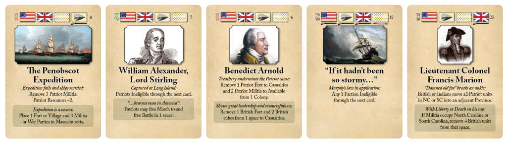 Liberty or Death: The American Insurrection and the Event Cards (Part 1 ...