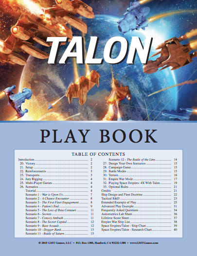 Talon Tuesday Issue #16: The Play Book | Inside GMT blog